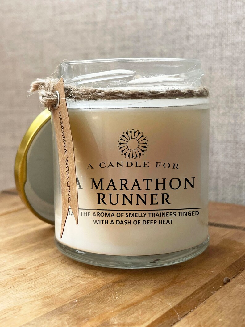 A Candle for A Marathon Runner Funny Joke Soy Candles Gift Present ...