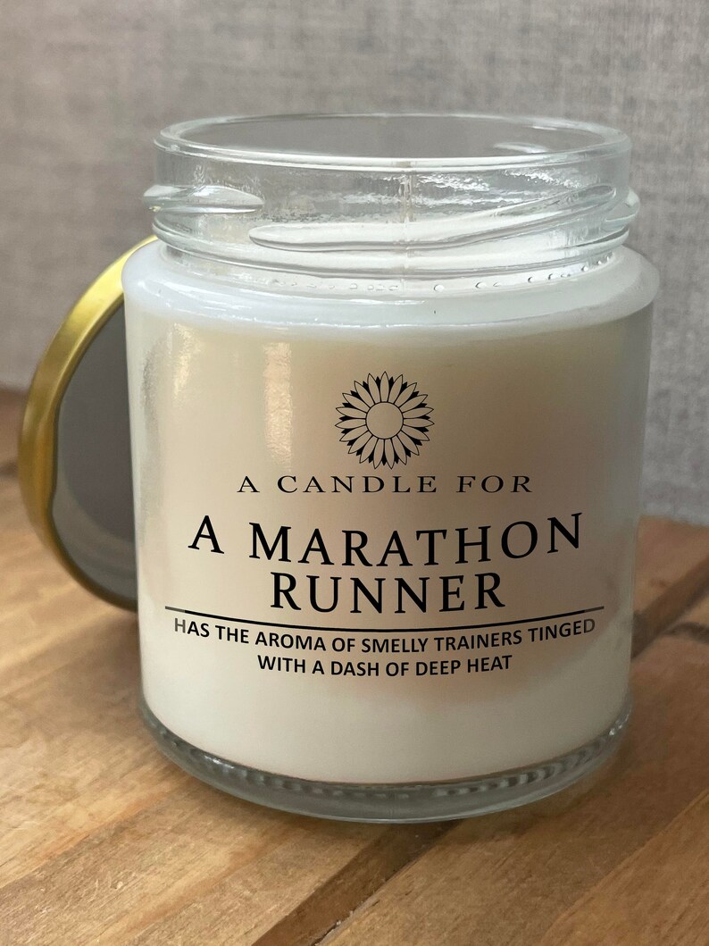 A Candle for A Marathon Runner Funny Joke Soy Candles Gift Present ...