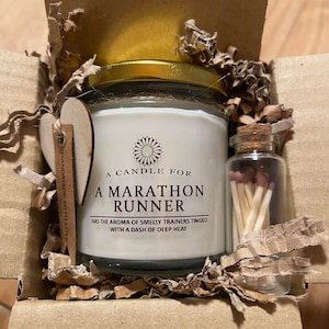 A Candle for A Marathon Runner Funny Joke Soy Candles Gift Present ...