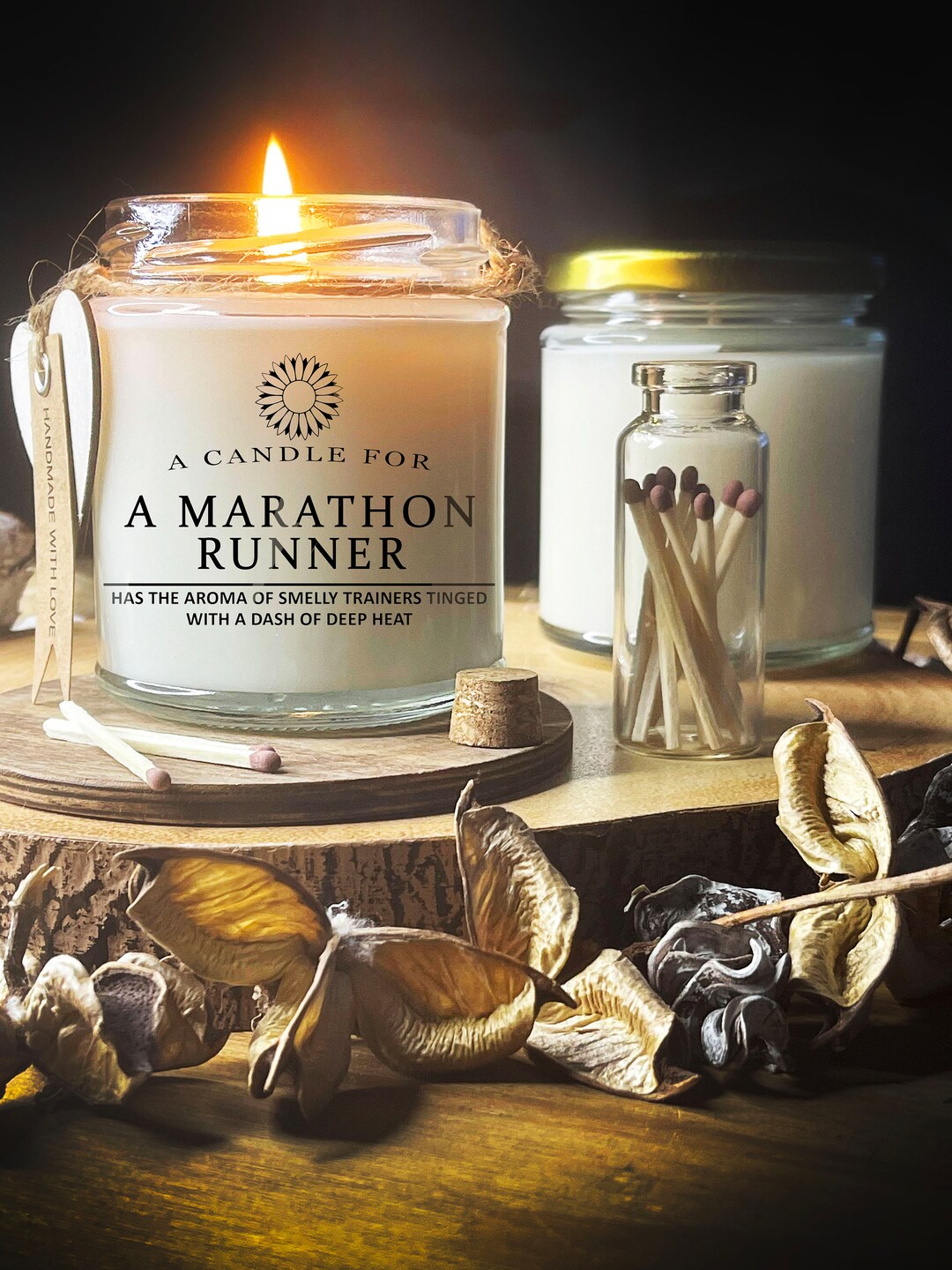 A Candle for A Marathon Runner Funny Joke Soy Candles Gift Present ...