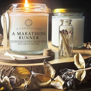 A Candle for A Marathon Runner Funny Joke Soy Candles Gift Present ...