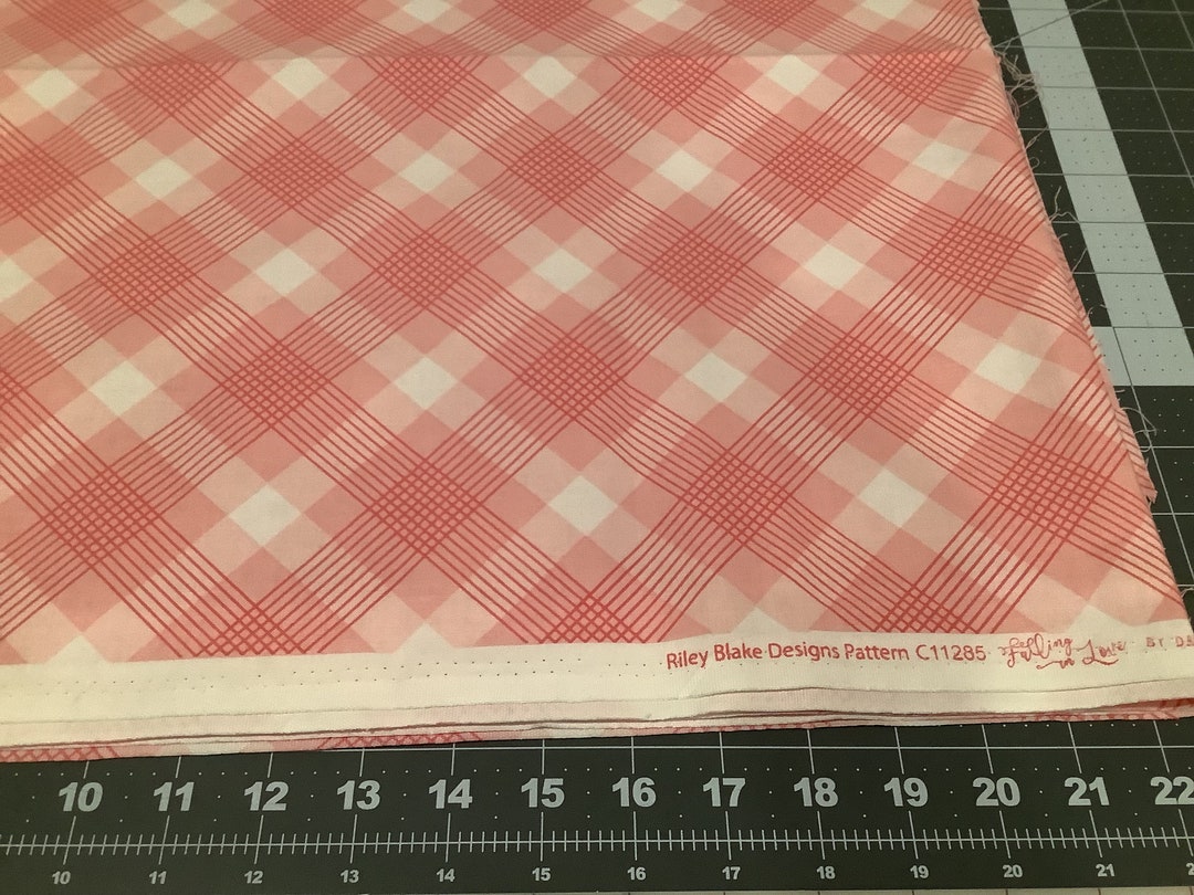Riley Blake Falling in Love Pink and White Plaid - Etsy