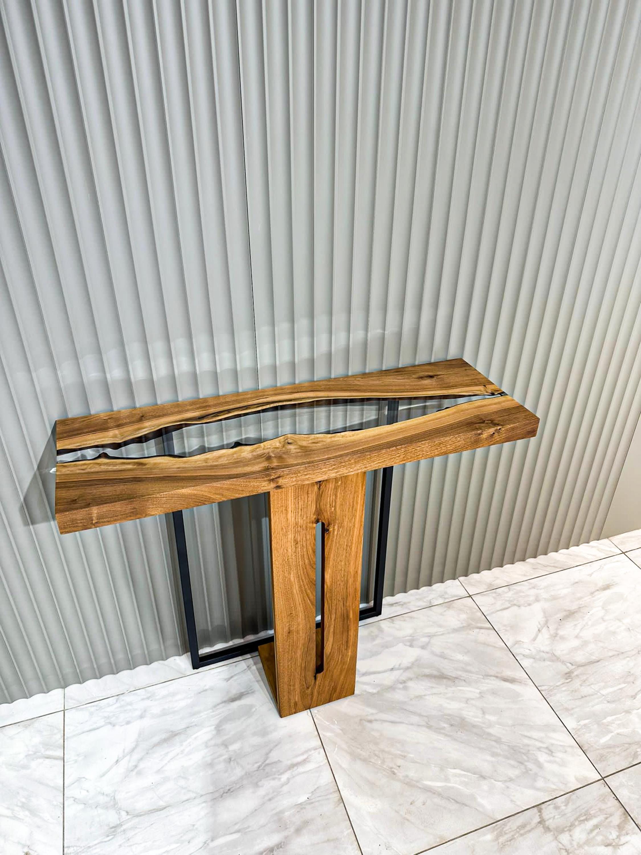 Epoxy Resin Console Table - Epoxy Entryway Table - Resin Entry Table ...