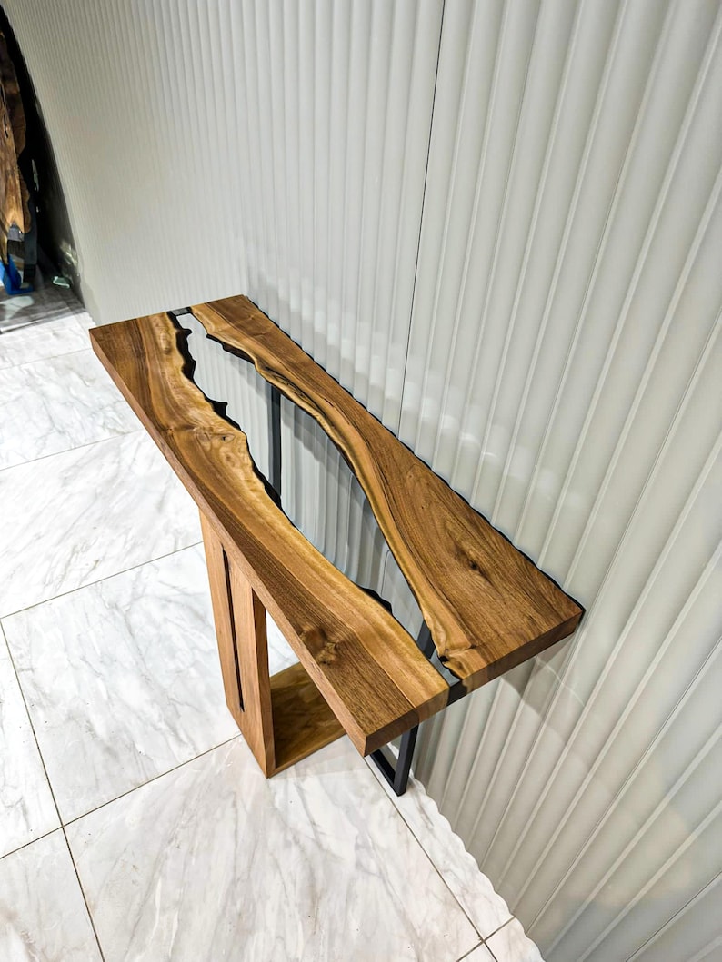 Epoxy Resin Console Table - Epoxy Entryway Table - Resin Entry Table ...