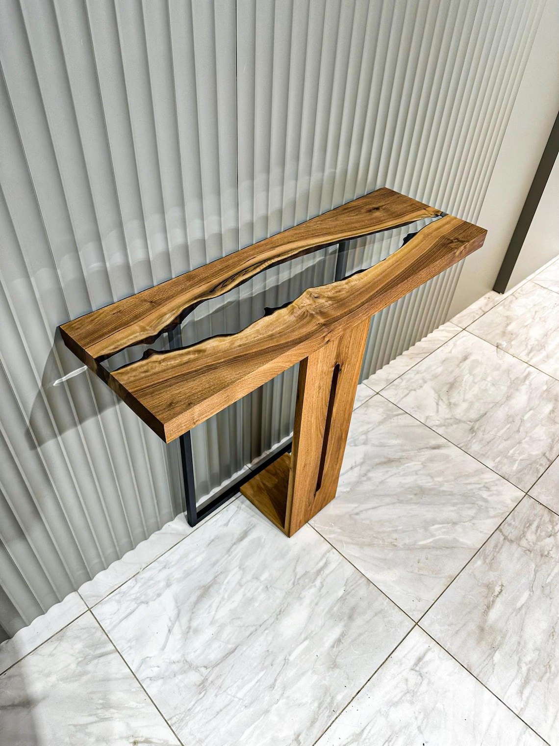 Epoxy Resin Console Table - Epoxy Entryway Table - Resin Entry Table - Custom Console Table ...