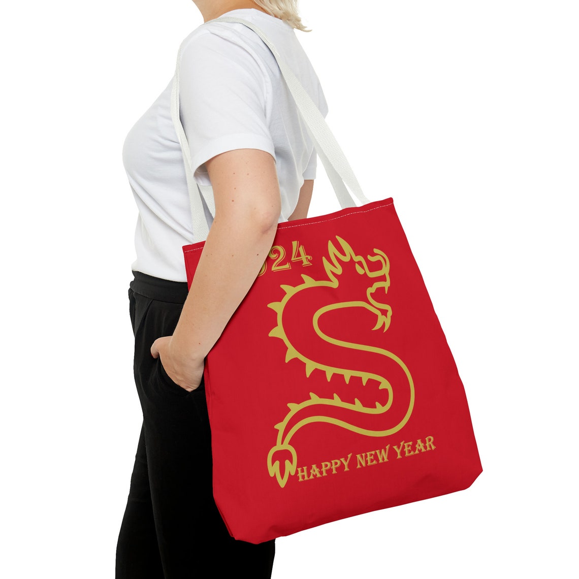 2024 Dragon Lunar New Year Tote Bag AOP - Etsy