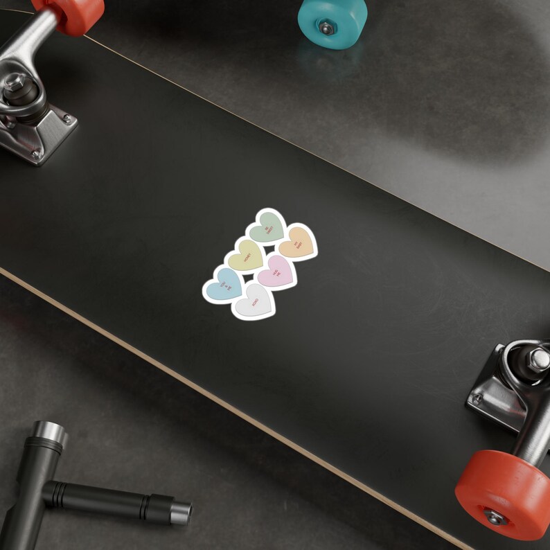 スイートハート、キャンディハート、バレンタイン、キスカットビニールデカール - Etsy 日本