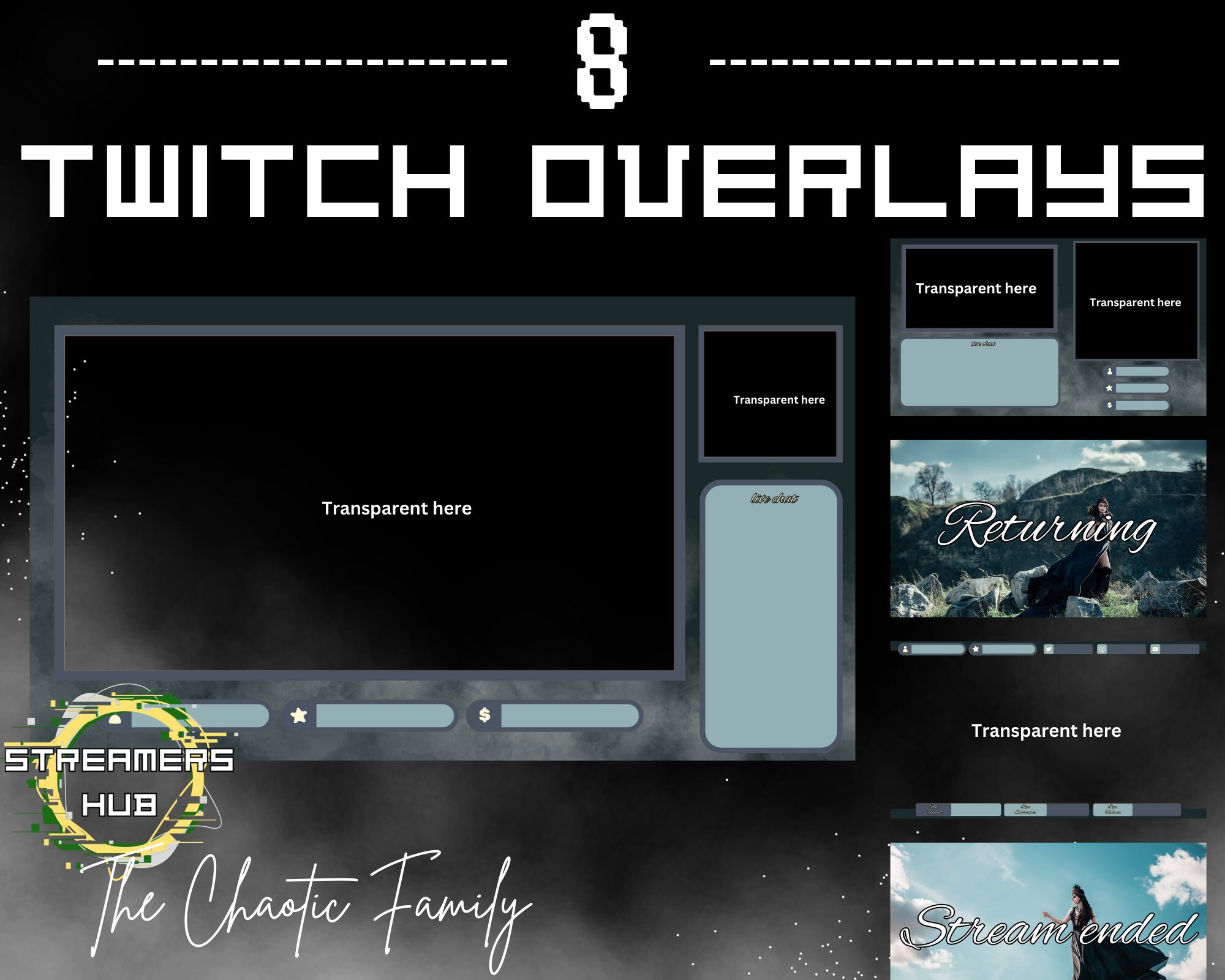 Professional Twitch/obs Overlay for a Polished Live Streaming ...