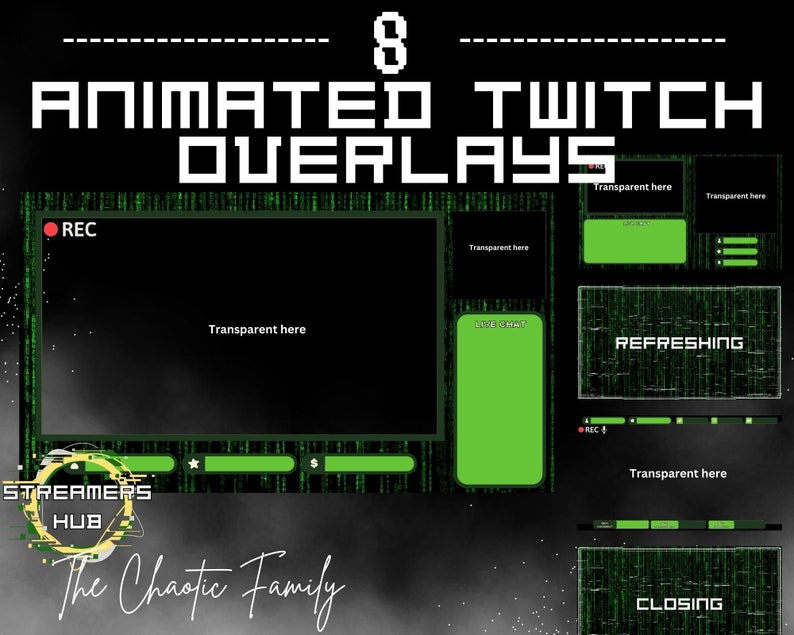 Professional Animated Streaming Twitch/obs Overlay for Live ...