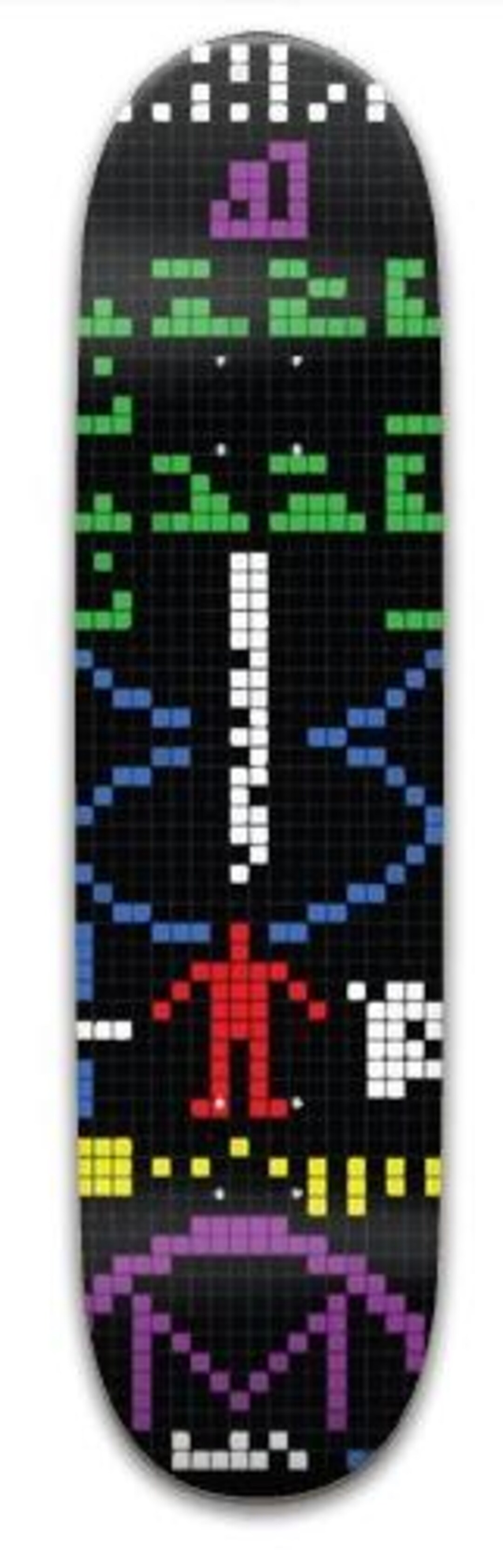 Arecibo Message Skateboard Design. First Message Sent to Space to Talk ...