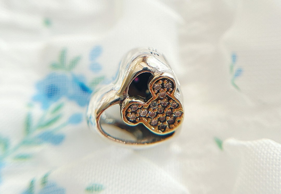 Pandora Disney Mickey Mouse and Minnie Mouse Love Icons Charm - Etsy
