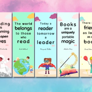 Printable Bookmark Designs: Inspiring Children to Read | Sublimation or ...