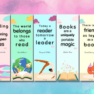 Printable Bookmark Designs: Inspiring Children to Read | Sublimation or ...