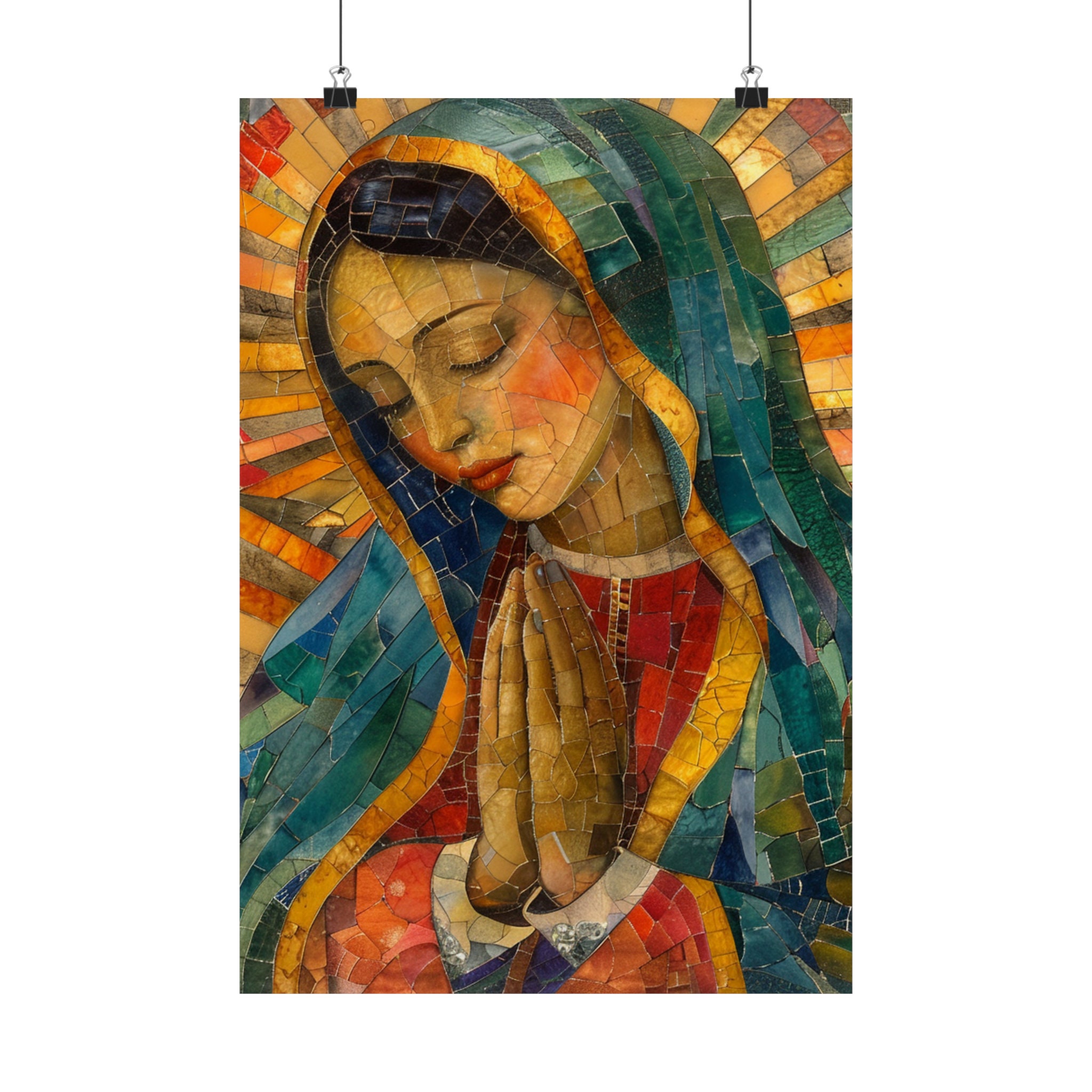 La Virgen De Guadalupe, Virgin Mary Poster - Etsy