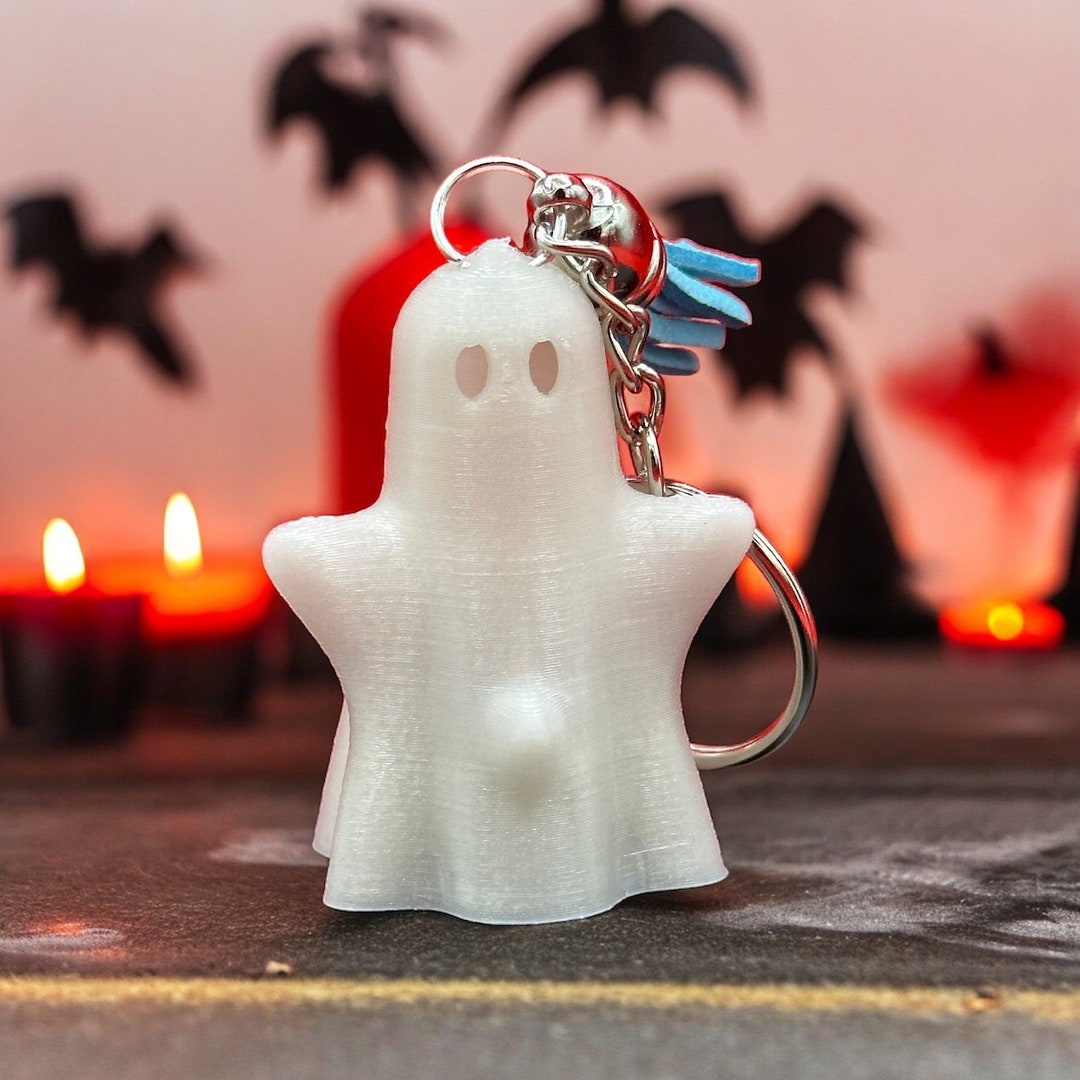 Glow in the Dark Ghost Keychain Fun & Spooky Adult-themed Accessory ...