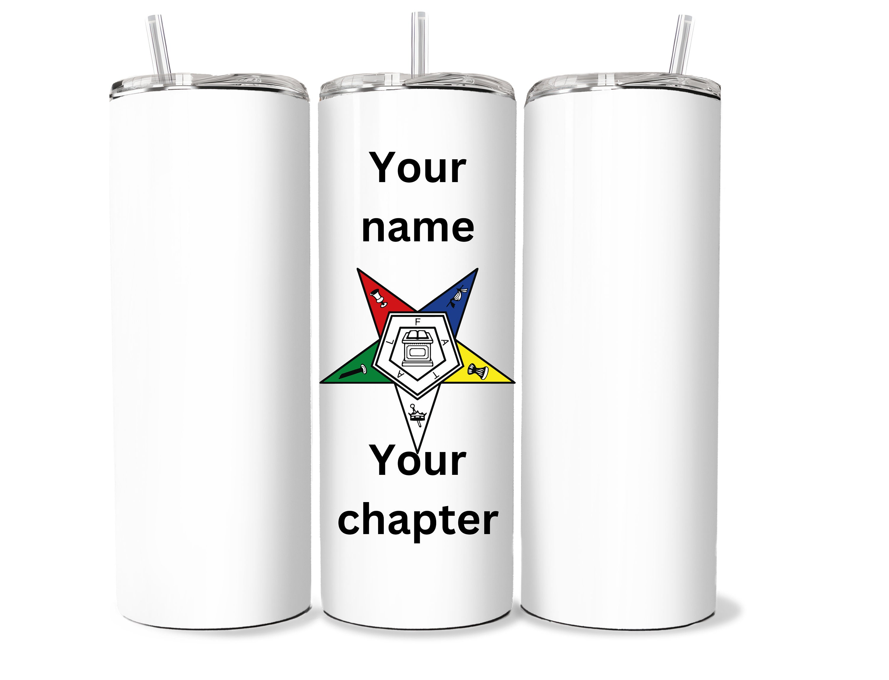 Custom Eastern Star Tumbler, Personalized OES Tumbler, Order of the ...