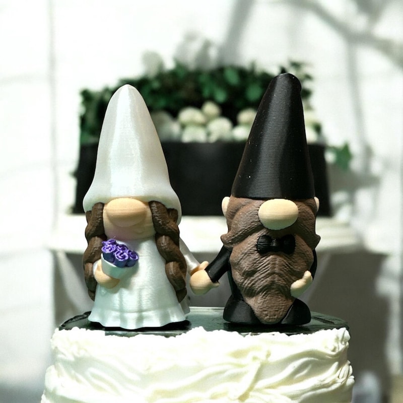 Gnome Cake Toppers - Etsy