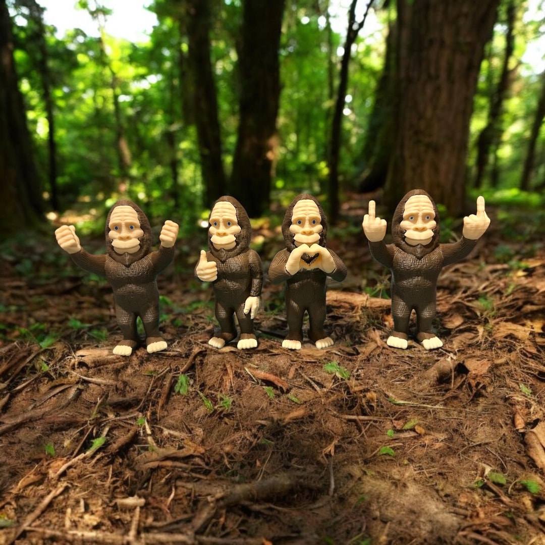 3D Printed Sassy Bigfoot Figurine: Whimsical Home Decor - Etsy