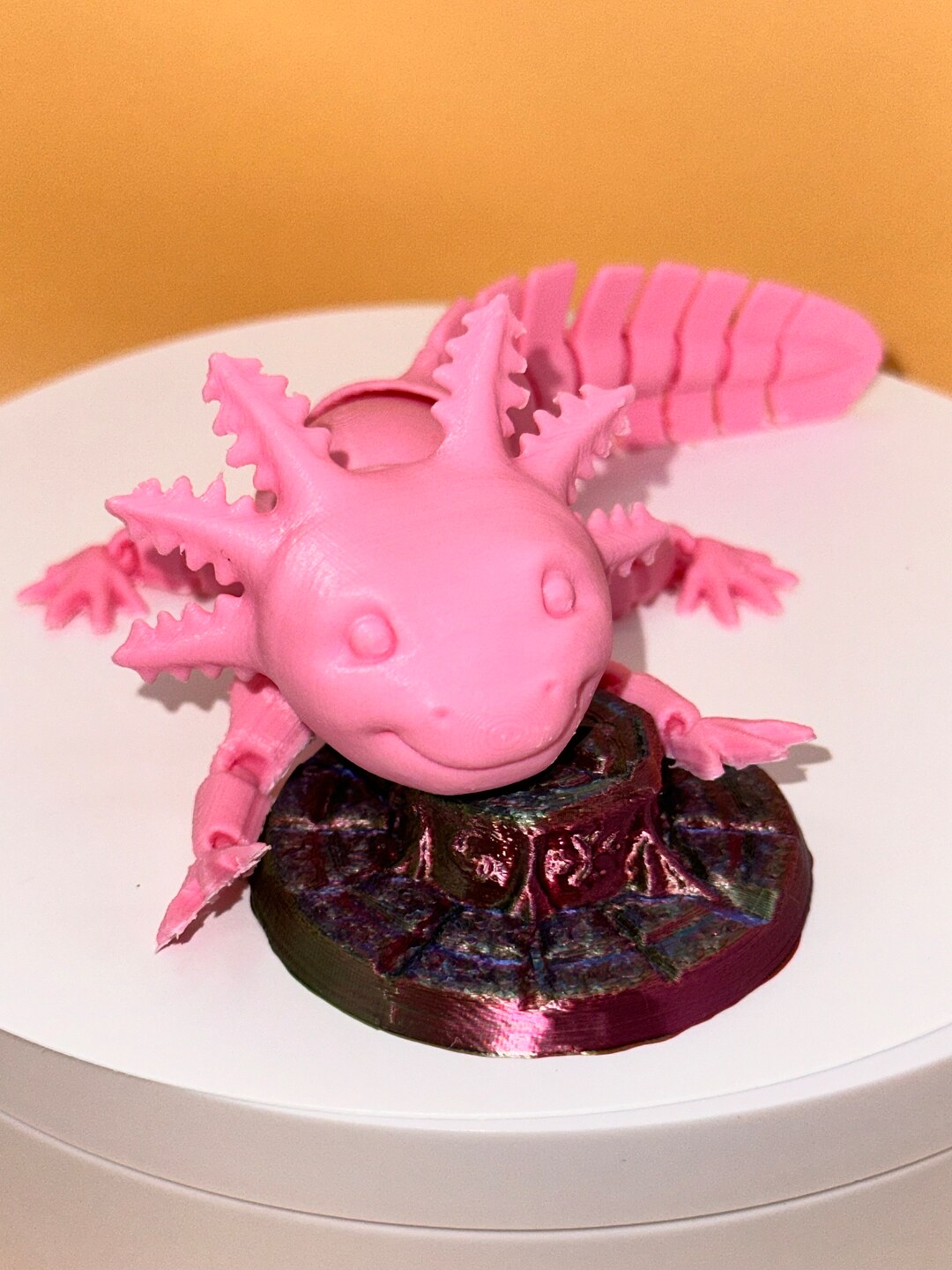 3D Printed Articulated Axolotl Toy Flexible Axolotl Figure Cute Animal ...
