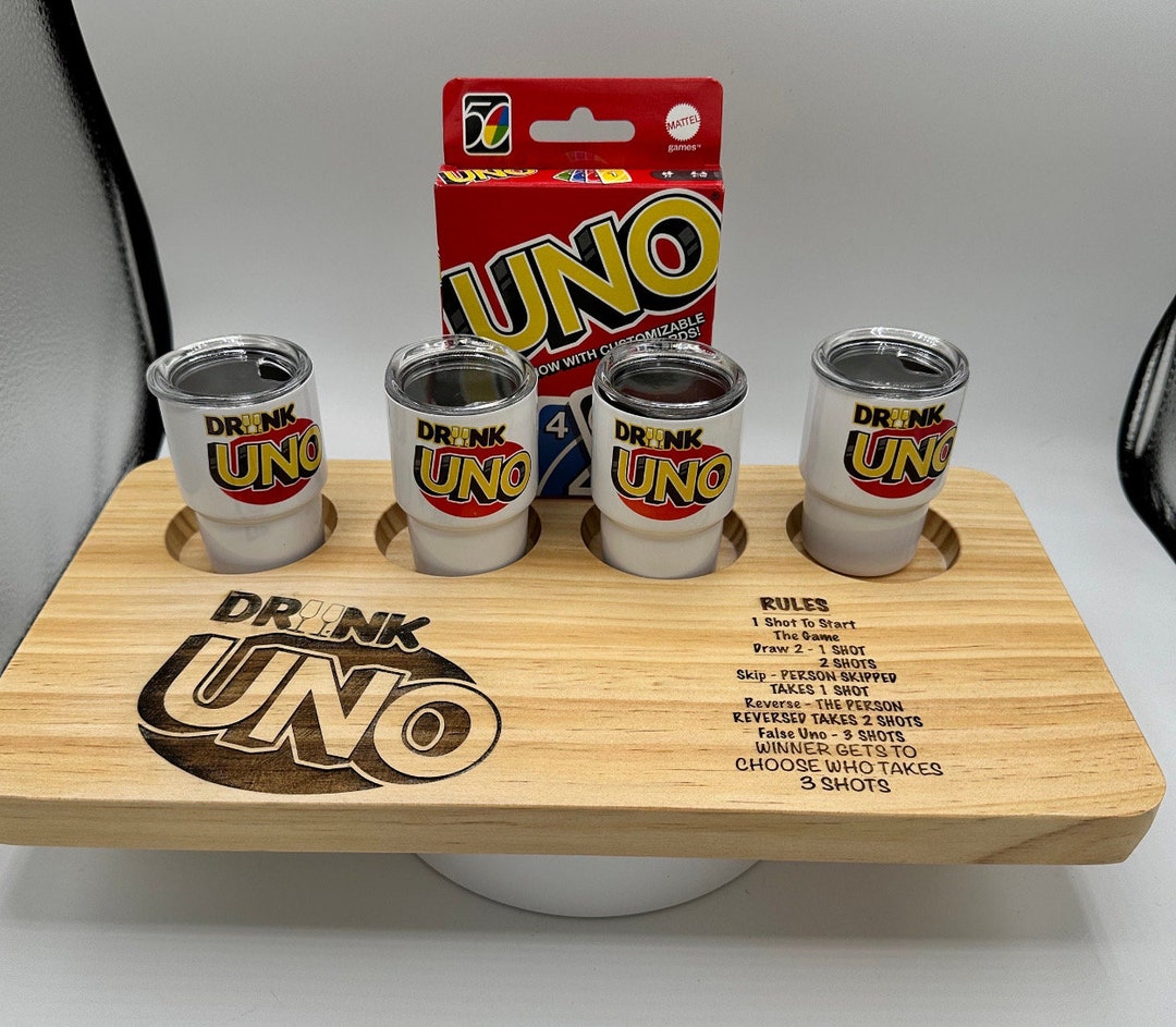 Drunk Card Game Flight Board Game Set With 4 3oz Shot Glasses Fun Party ...