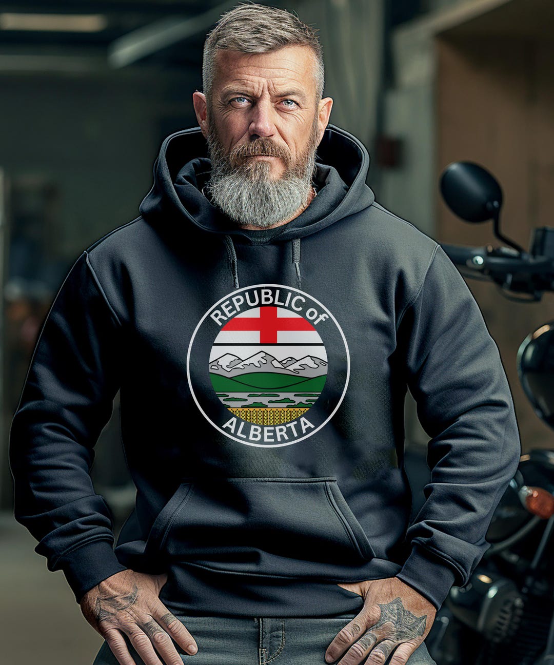 Republic of Alberta Hoodie, Alberta Strong Hooded Sweatshirt, Berta ...