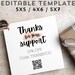 Thank You Card With QR Code Template | Editable QR Code | Thank You ...