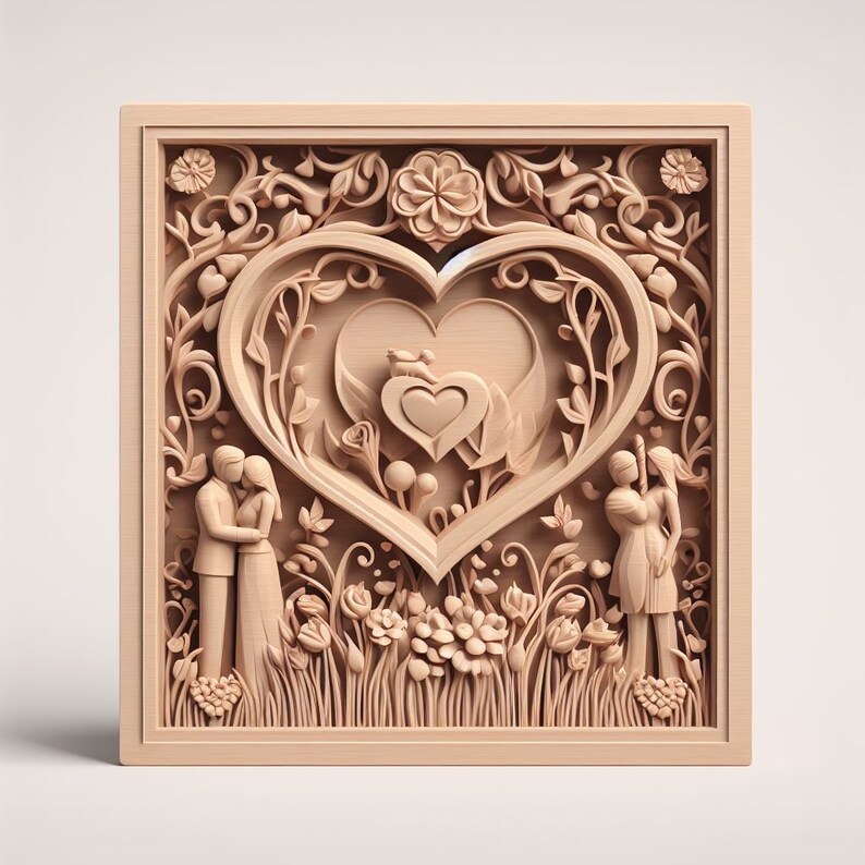 Valentines PNG Engraving Templates, 3d Illusion, Laserburn Art, Laser ...