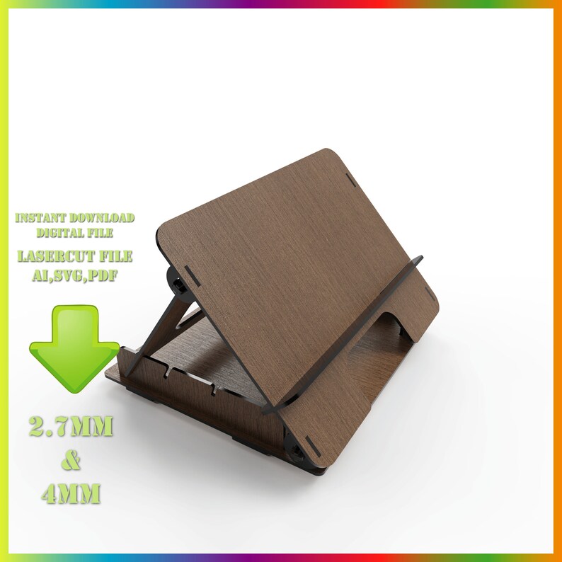 Tablet Stand, Tablet Holder, Laser Cut Tablet Stand, Laser Cut Files ...