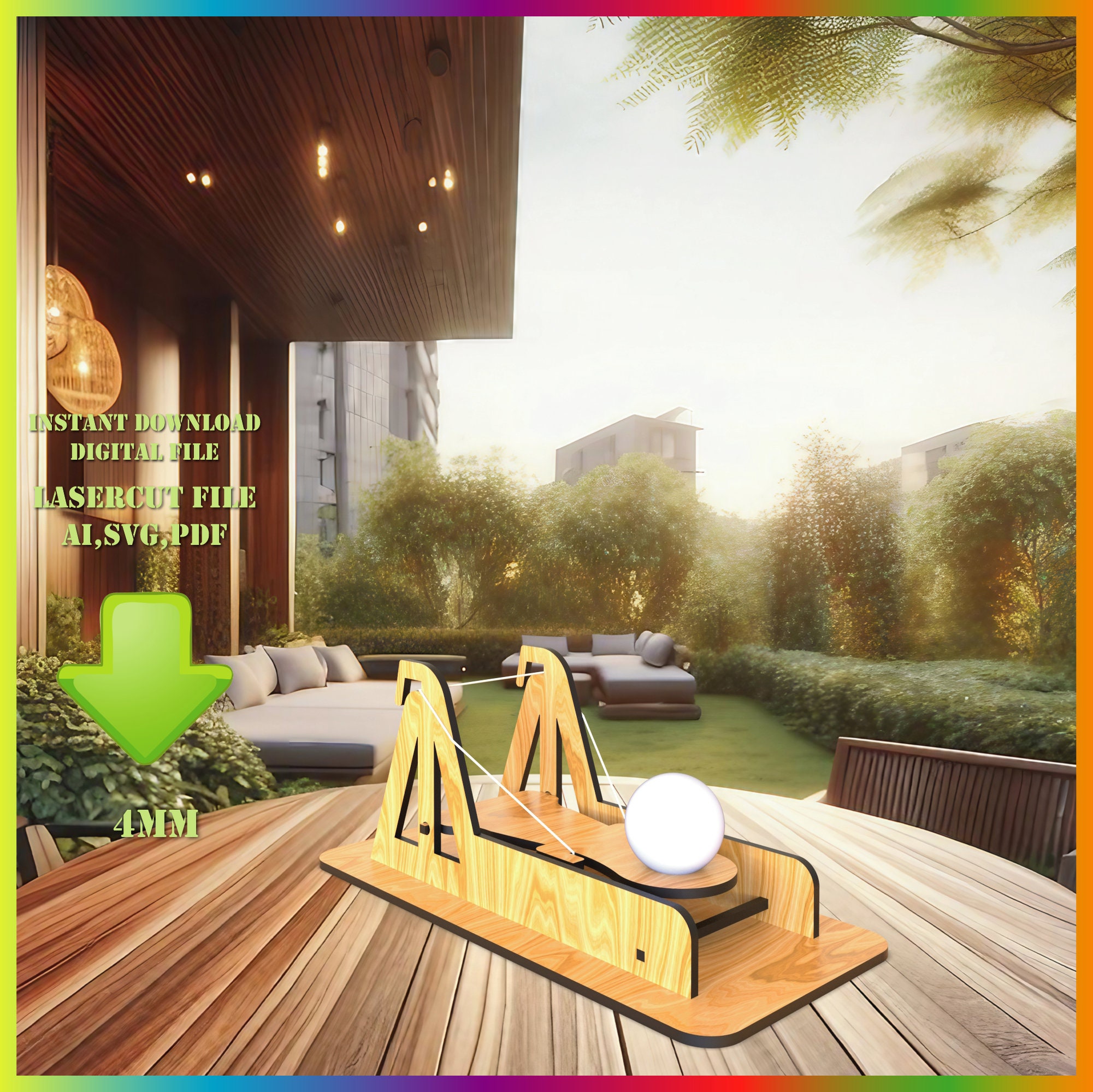 Rubber Band Catapult Game SVG, Svg for Laser Cut , Glowforge Svg, Ready ...