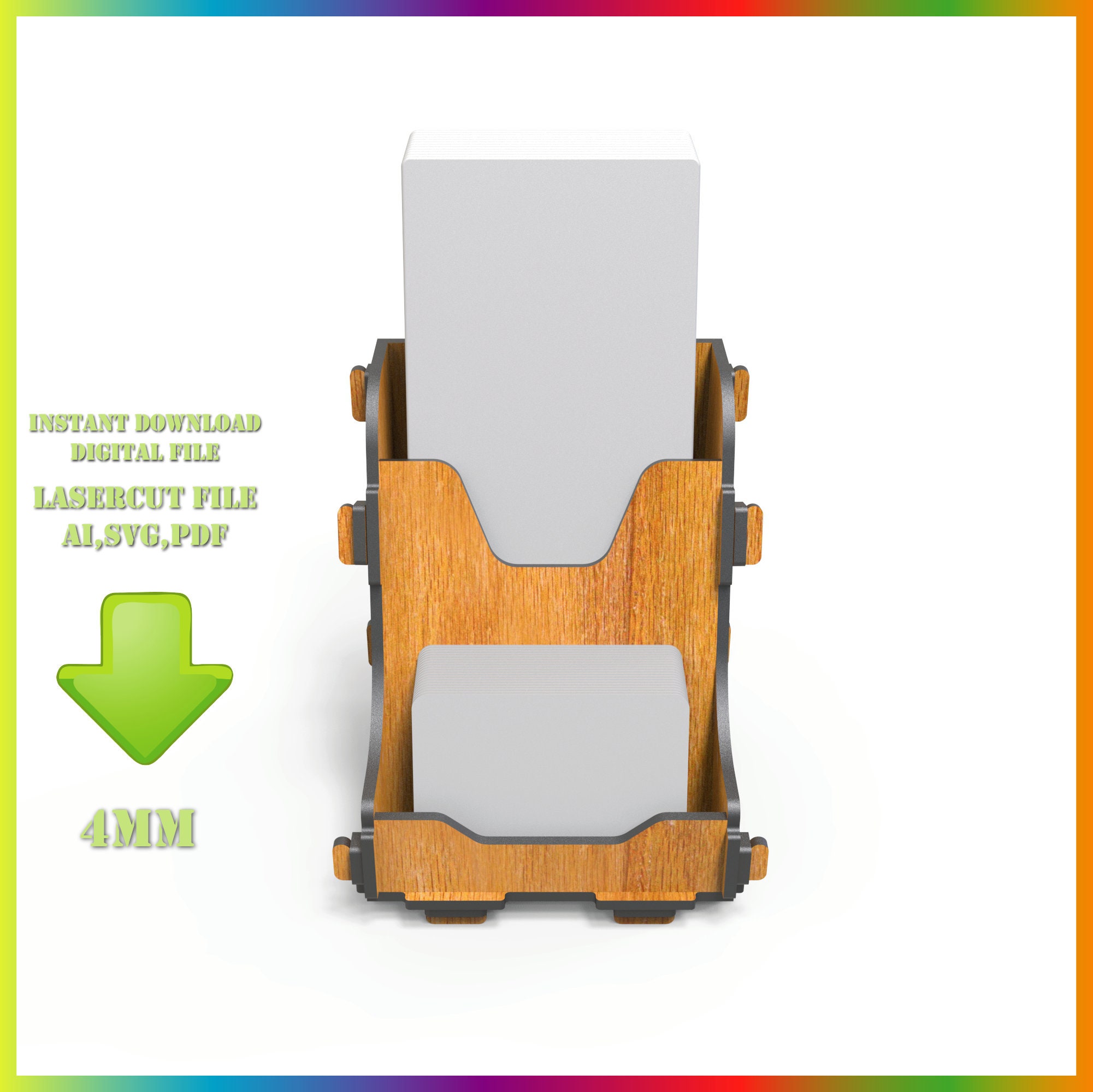 Card and Flyer Holder Stand SVG Svg Files for Lasercut - Etsy