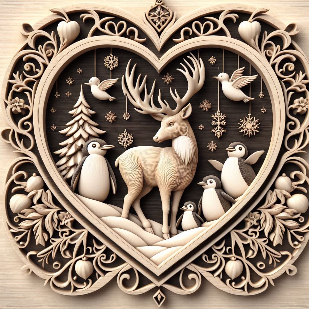 7 Packs Deers PNG Laser Engraving Templates, 3d Illusion, Laserburn Art ...