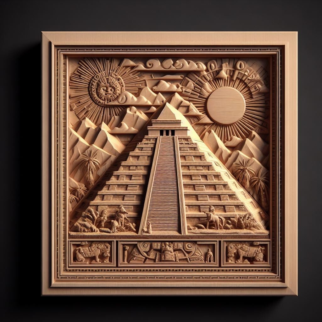 6 Packs Pyramids PNG Laser Engraving Templates, 3d Illusion, Laserburn ...