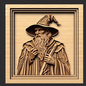 10 Packs Elder Wizards PNG Laser Engraving Templates, 3d Illusion ...