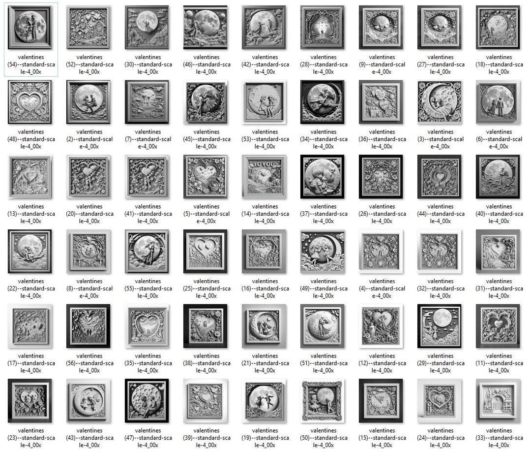 Valentines PNG Engraving Templates, 3d Illusion, Laserburn Art, Laser ...