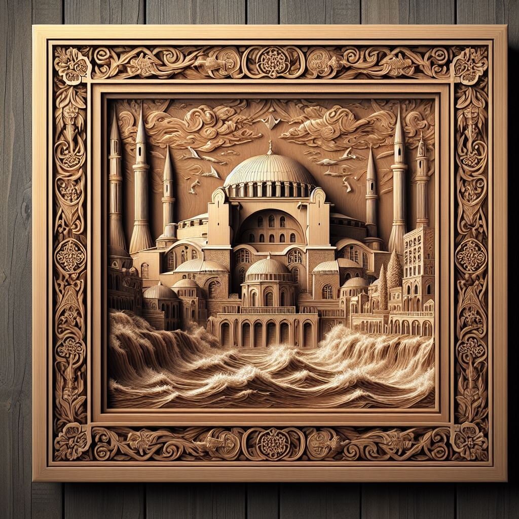 10 Packs İstanbul PNG Laser Engraving Templates, 3d Illusion, Laserburn ...