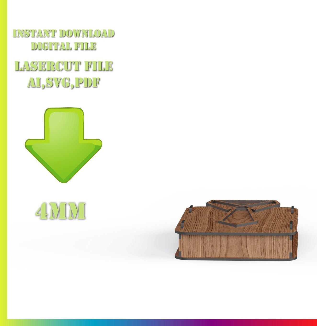 Gift Box for Men SVG, Gift Box, Box for Men, Gift Organizer, Woden Box ...