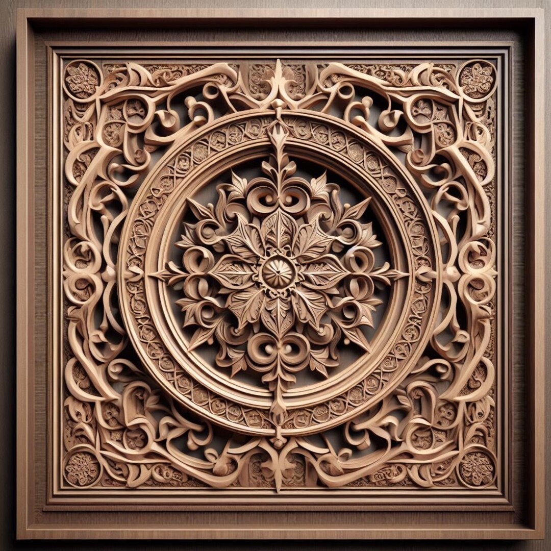 6 Pack Epic Ornaments PNG Laser Engraving Templates, 3d Illusion ...