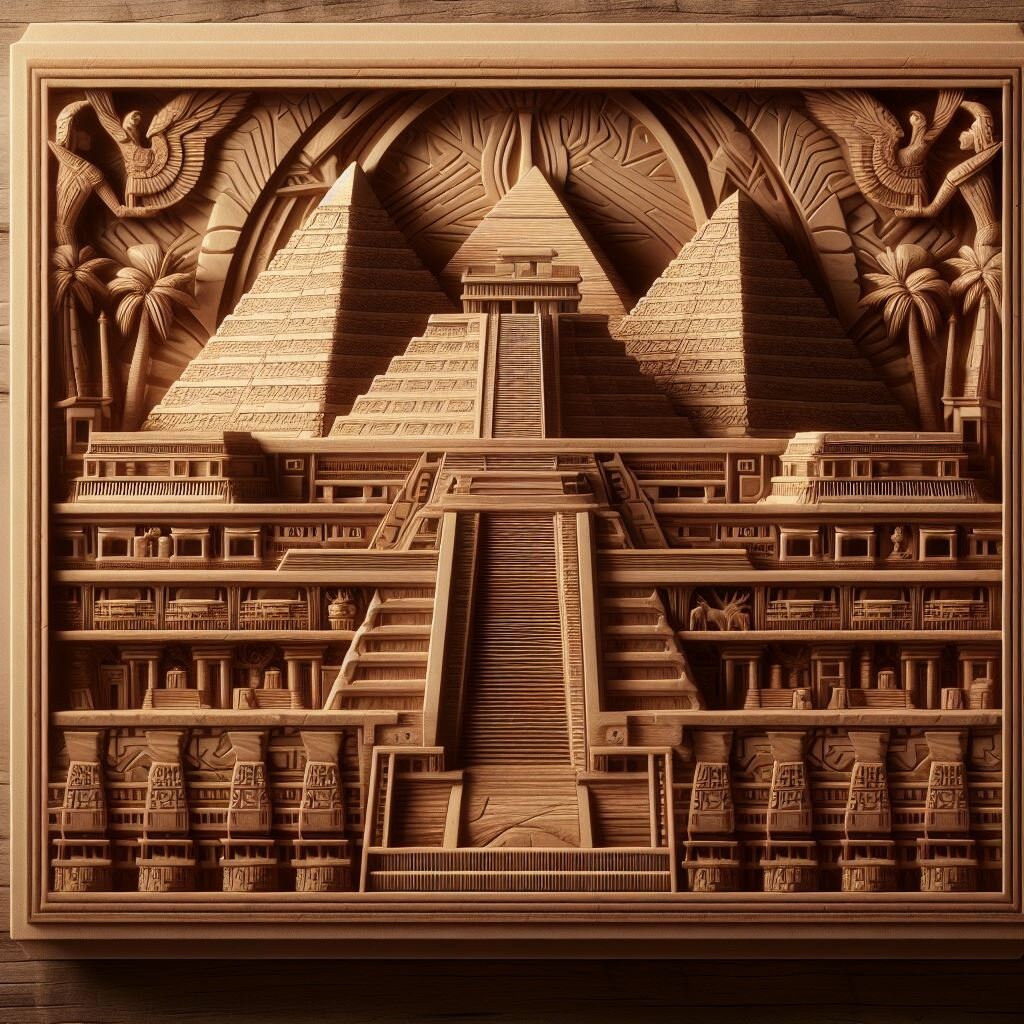 6 Packs Pyramids PNG Laser Engraving Templates, 3d Illusion, Laserburn ...