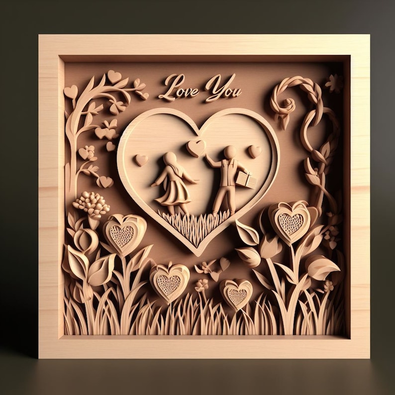 Valentines PNG Engraving Templates, 3d Illusion, Laserburn Art, Laser ...