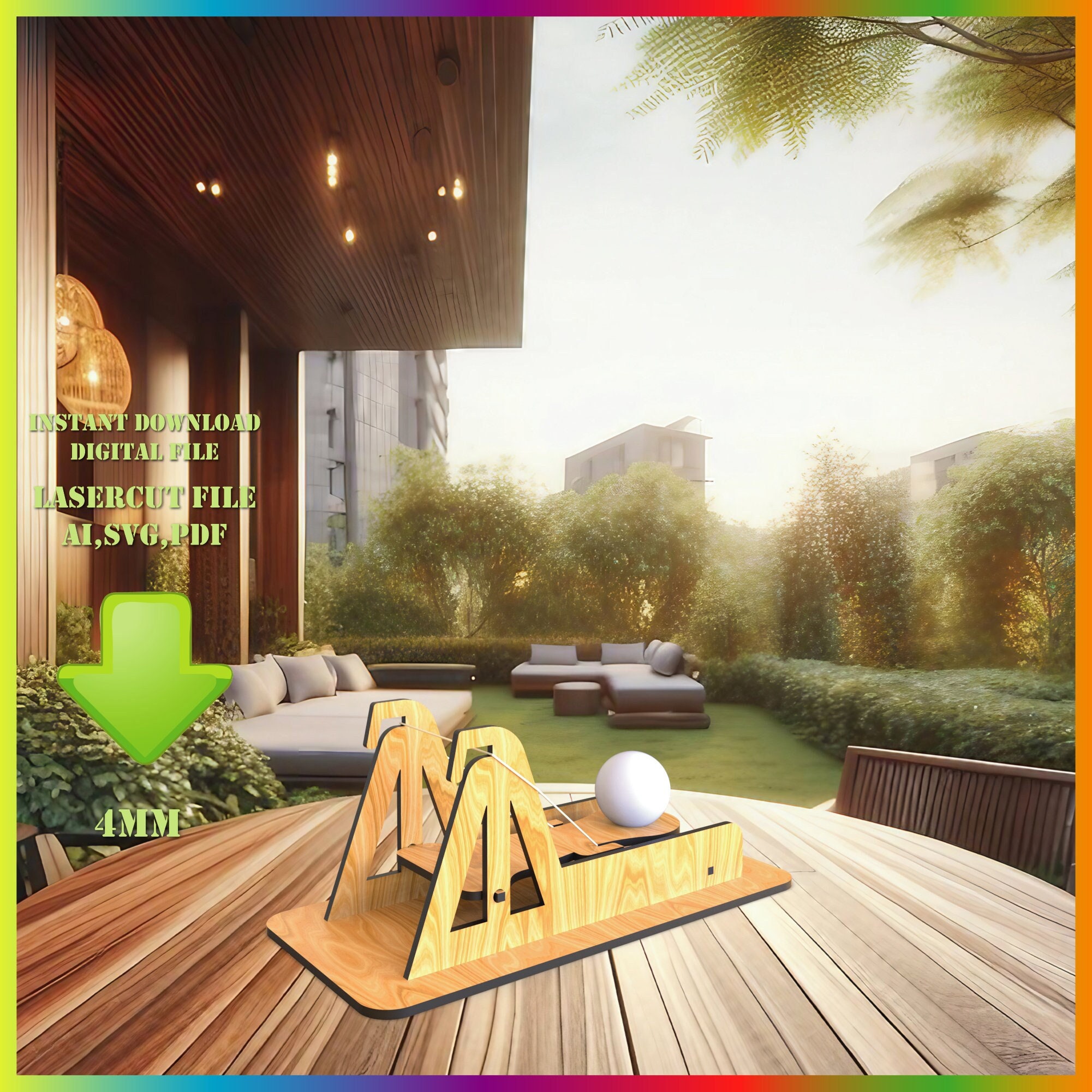 Rubber Band Catapult Game SVG, Svg for Laser Cut , Glowforge Svg, Ready ...