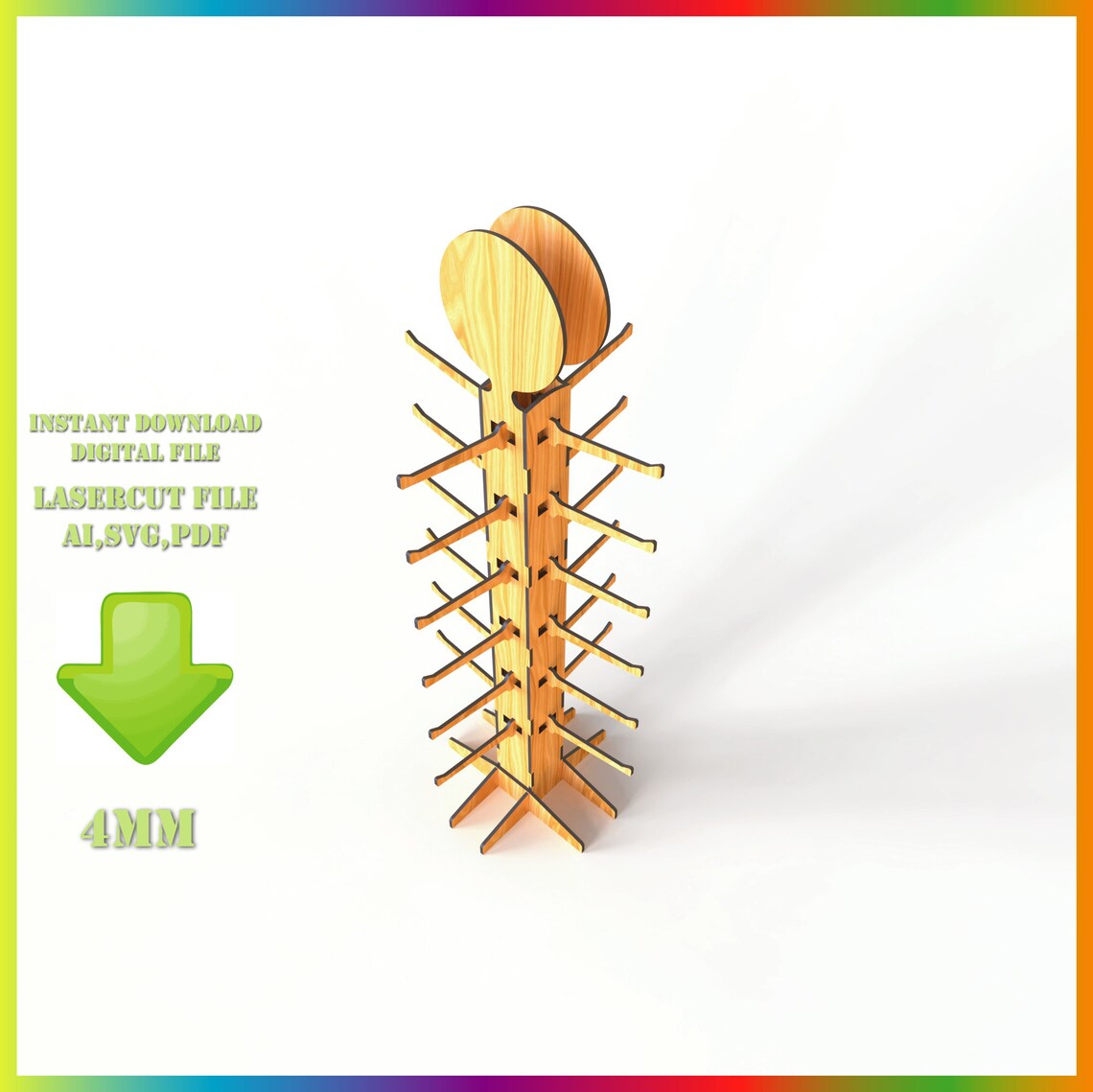 Hooked Craft Show Stand SVG File for Laser Cut, Hooked Craft Show Stand ...