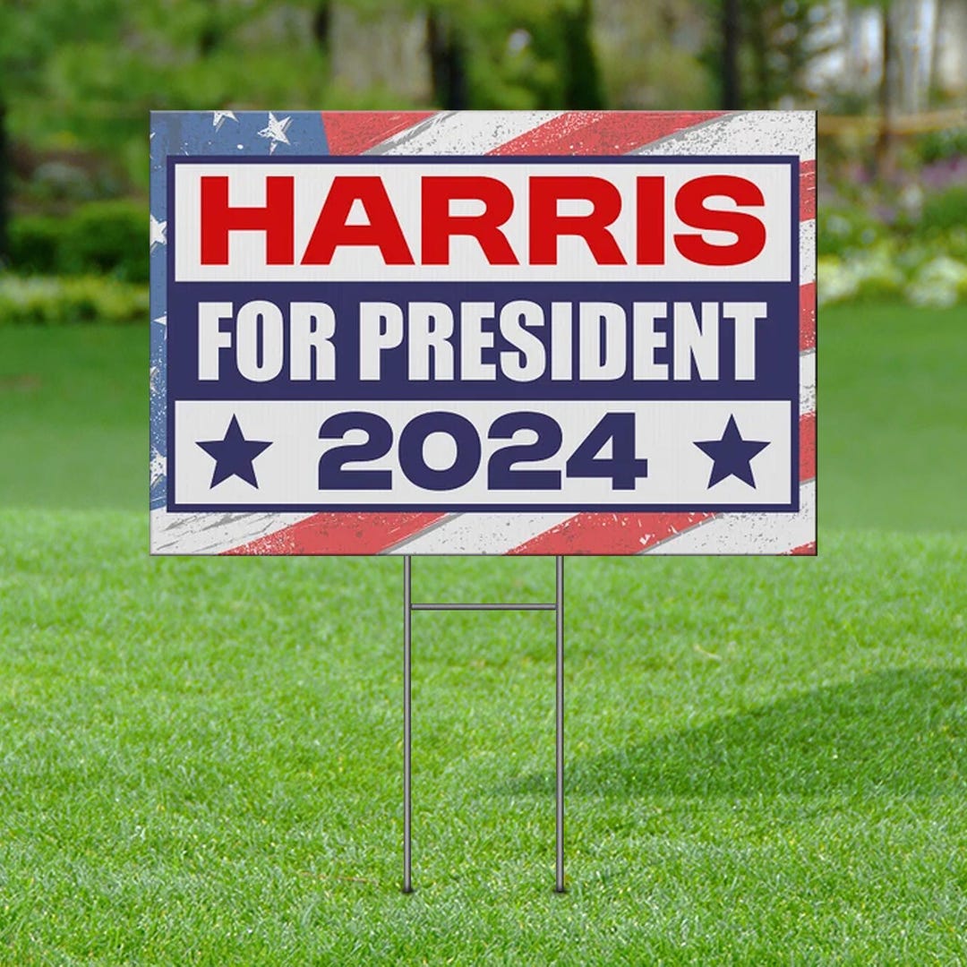 Kamala Harris for President 2024 Yard Sign, Kamala Harris Let's Finish ...