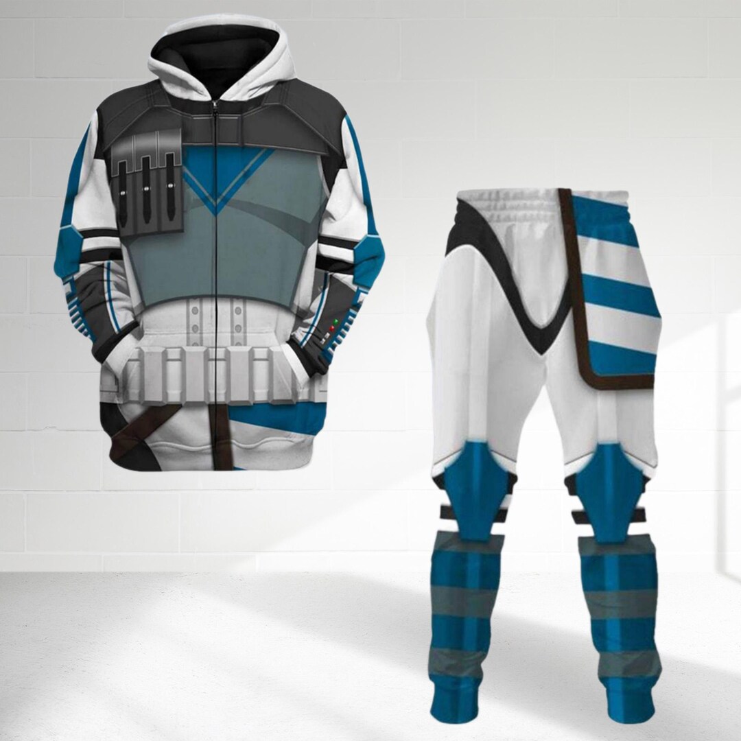 Clone Trooper Halloween Costume Hoodie, Star Wars 3D Costume Sweatshirt ...