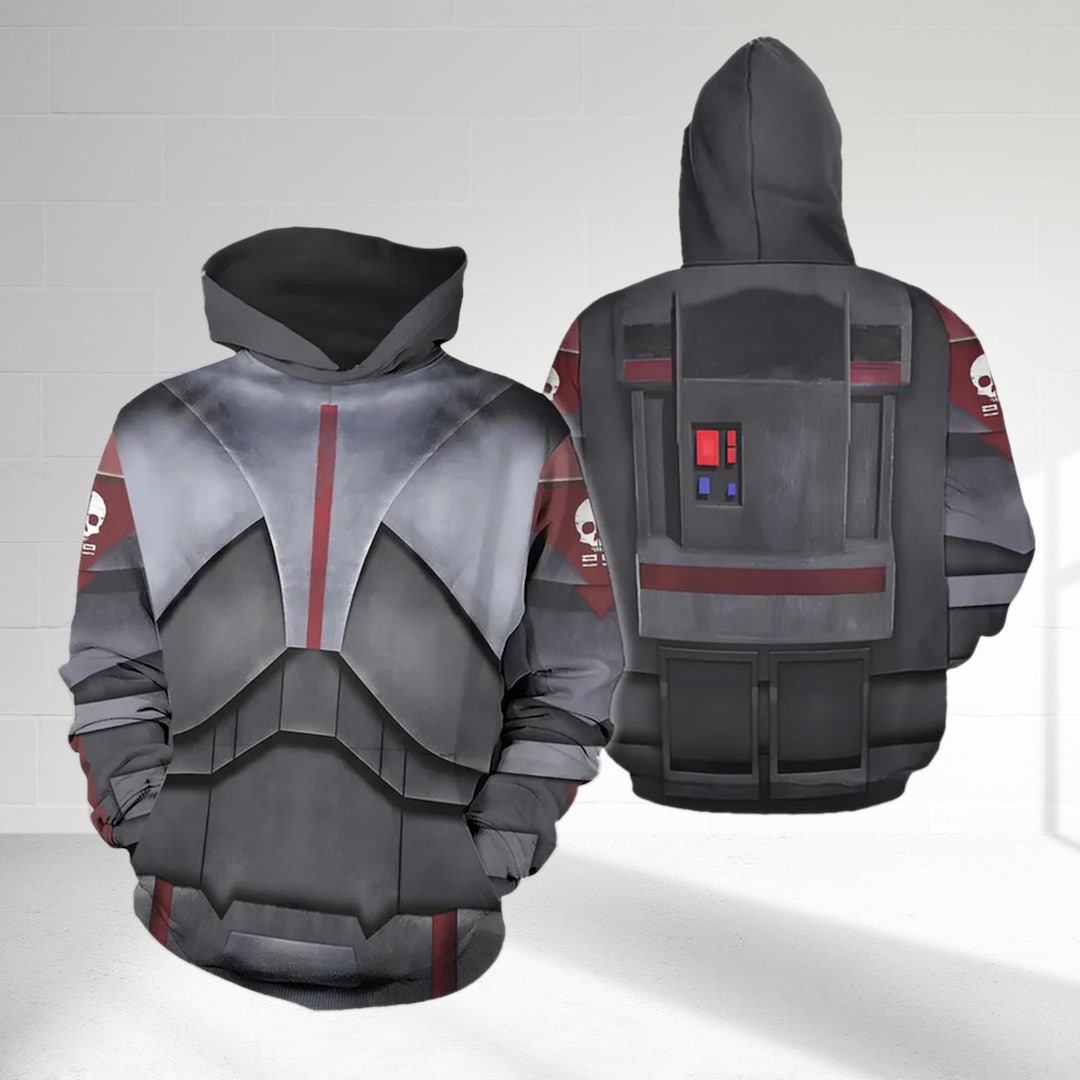 Star Wars Halloween Costume Hoodie, the Bad Batch Cosplay Costume Shirt ...