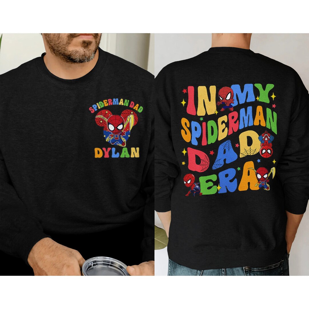 Personalized Spider Hero Father's Day Shirt, Custom Name in My Spider ...