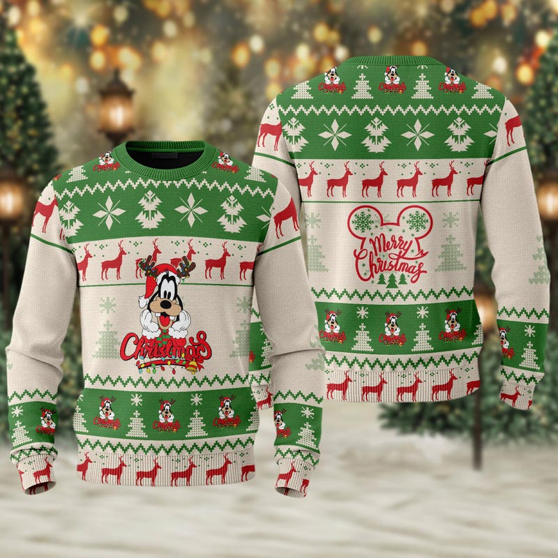 Santa Goofy Sweater - Etsy