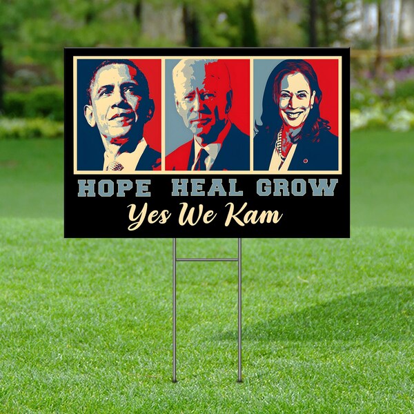 Hope Heal Grow Yard Sign - Etsy