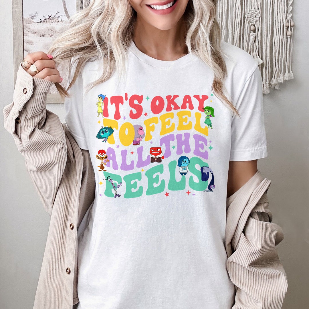 Wdw Inside Out It's Okay to Feel Shirt, Mental Health T-shirt, Speech ...