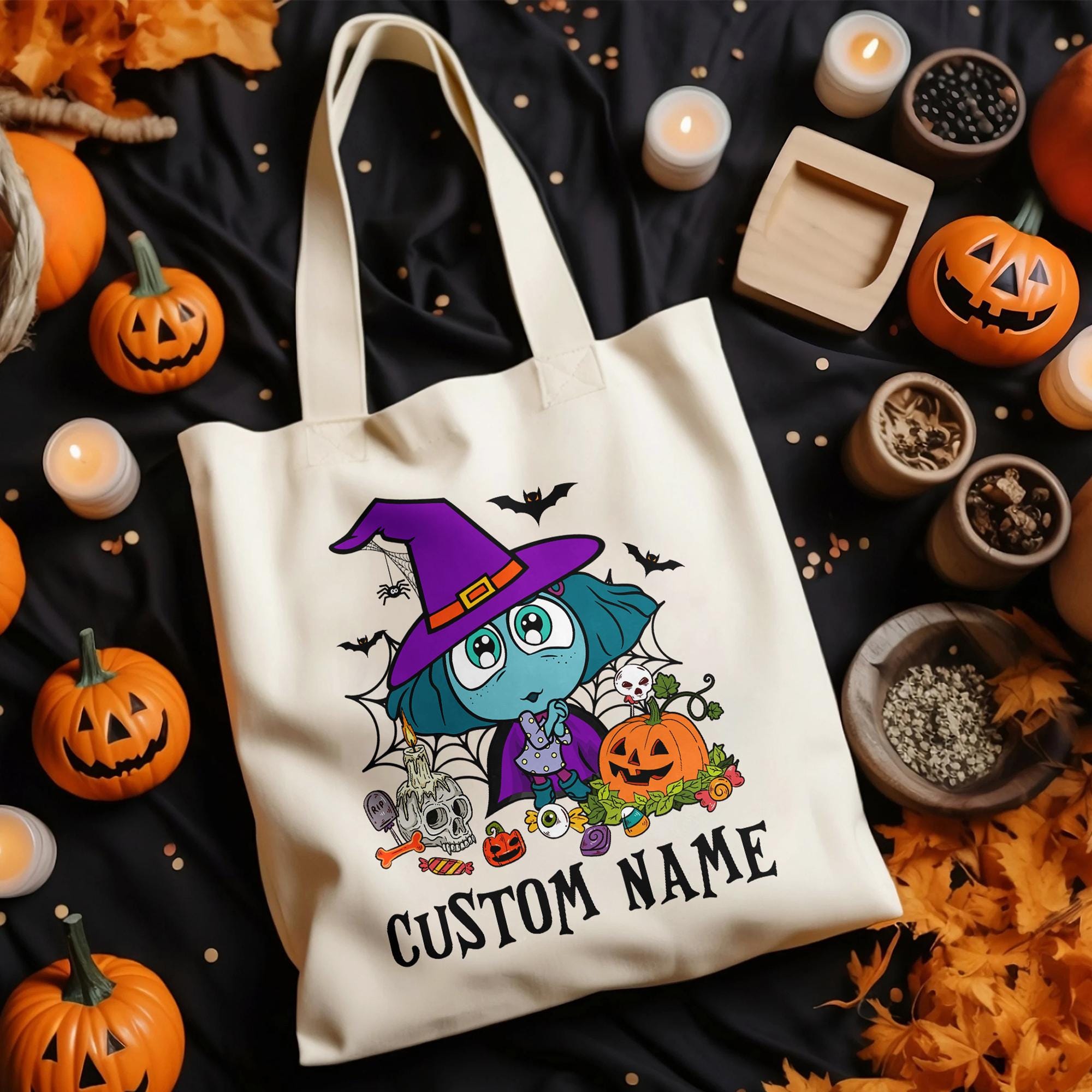 Personalized Name Inside Out 2 Emotions Spooky Season Matching Bag ...