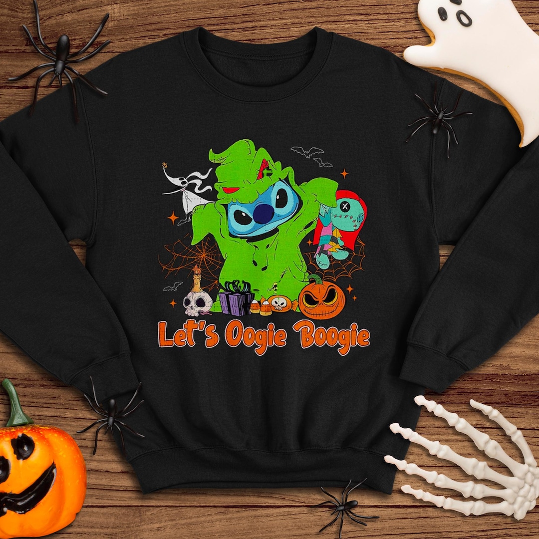 Chemise Oogie Boogie Bash Stitch Halloween 2024, chemise Oogie Boogie ...